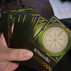 Seals of Solomon Magic Cards, Golden Edition, Talismans of King Solomon ...