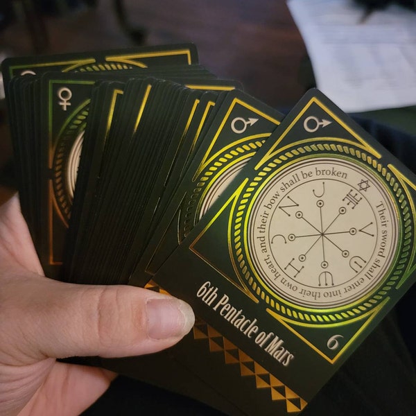 Seals of Solomon Magic Cards, Golden Edition, Talismans of King Solomon ...