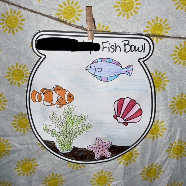 Kids Craft Make a Fish Tank Paper Craft Indoor Preschool Activity Kids ...