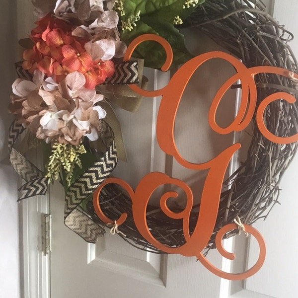 Wooden Letters for Wall Art | Script Letter for Door | Cursive Wood ...