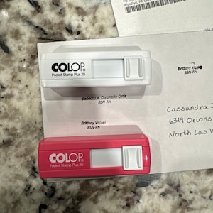 Pen-stamp Colop Stamp Writer Exclusive Custom Self-inking Stamp 8x33mm ...