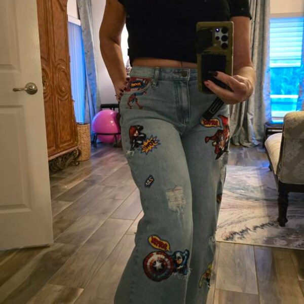 Distressed Zombie Rag Doll Jeans/hipster Jeans/grunge Jeans/boho ...