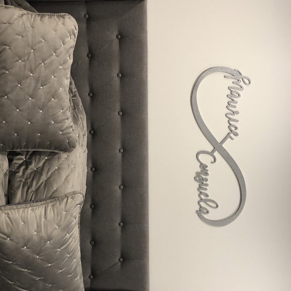 Personalized Wood Infinity Name Sign, Custom Wedding Decor - Etsy
