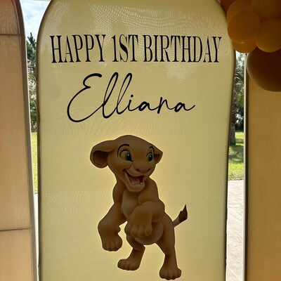 Happy Birthday Decal Happy Birthday Party Backdrop First Birthday for ...