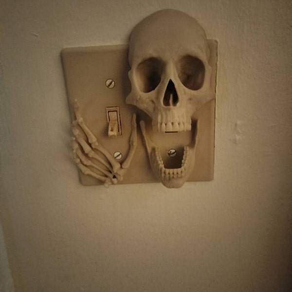 Gothic Skull Light Switch Cover, Double, Toggle - Etsy
