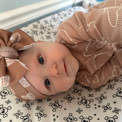 Sweet as A Peach Baby Bummies and Bow Set, Newborn Baby Girl Coming Home Outfit, Baby High ...