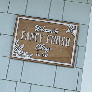 Custom Logo Sign, Custom Home Sign, Natural TEAK WOOD Sign, Handmade ...