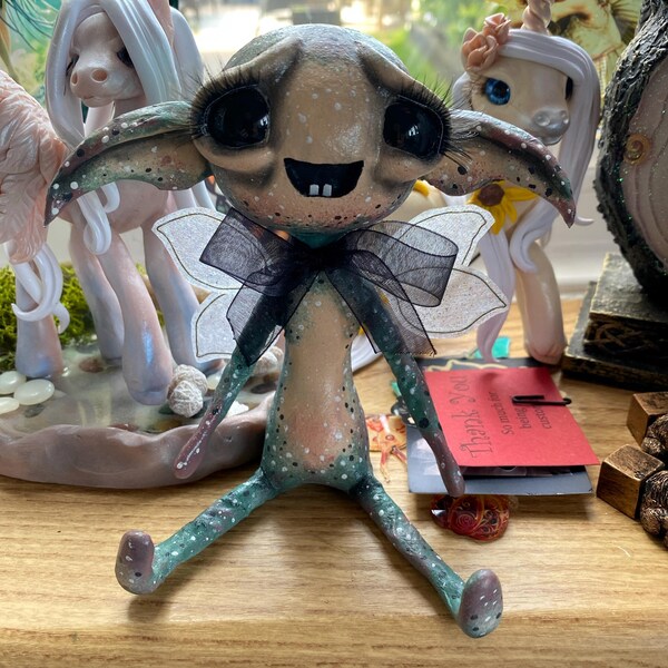 OOAK Vampire Art Doll, Baby Doll, Bat, Creepy Cute, Goth, Halloween ...