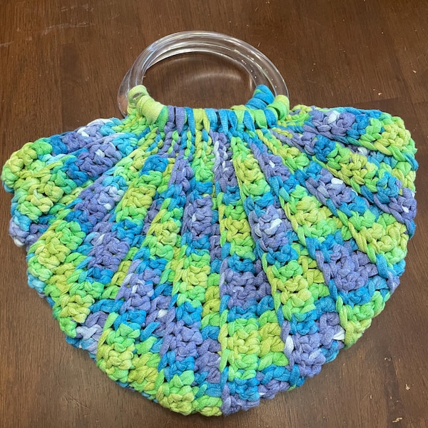 Crochet Handbag PDF Crochet Pattern, Crochet Clutch Pattern, Wooden ...