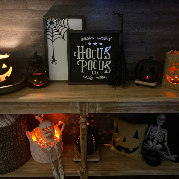 Hocus Pocus Co. Sign, Witches Wanted Apply Within, 3D, Farmhouse Sign ...