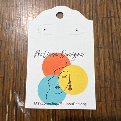 Customized Hair Accessory Display Card 3.5 Inches by 6.8 Inches for Bow ...