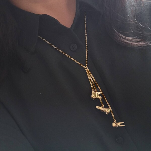 Three Tooth Necklaces by Defy / Fangs Charm Pendant / Anatomical ...