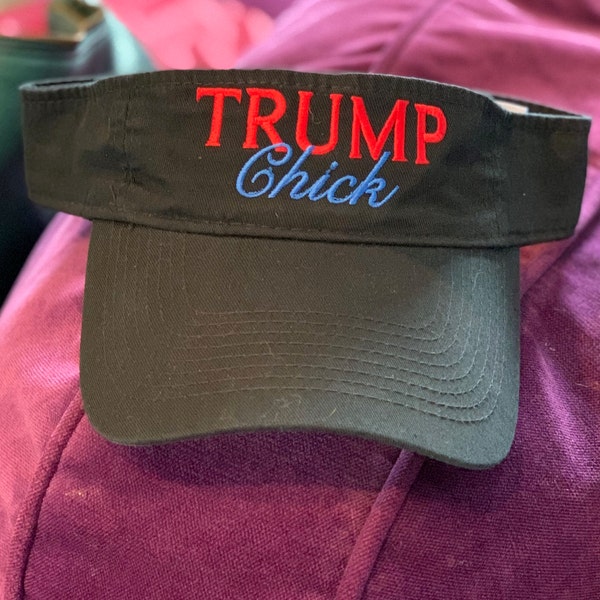 Trump Chick Patriotic Visor, Red White & Blue Trump 2020 Visor, Women ...