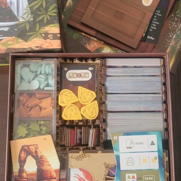 Elemental Card Deck Box, MTG Card Storage, Custom Deck Box, Wooden Deck ...