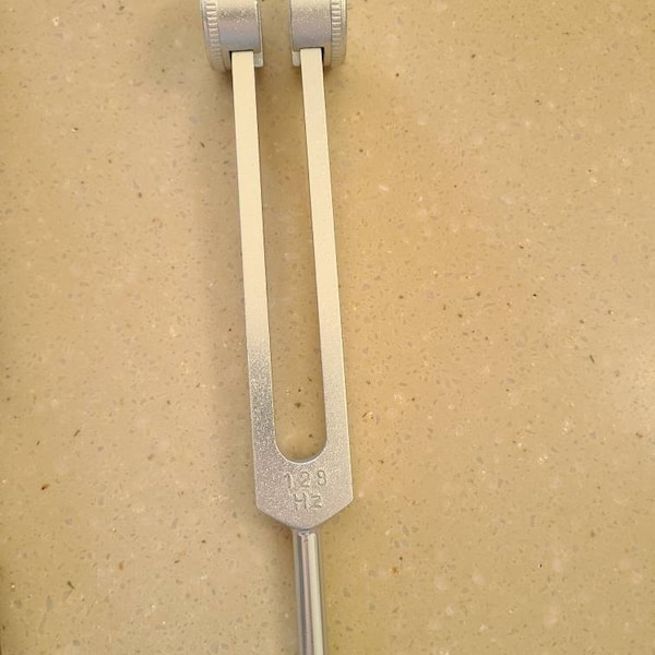 528 Hz Gold Finish Tuning Fork Part of Solfeggio for Sound Healing With ...