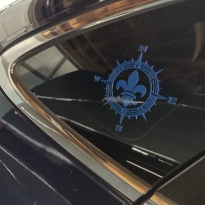 Pennsylvania Hex Compass Decal, Amish Hex Sign, Dutch Compass Wall ...