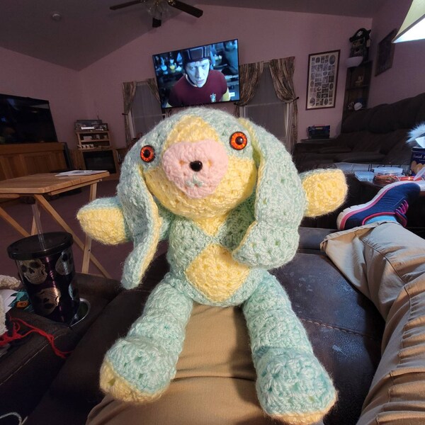 Crochet Granny Square Bunny - Etsy Canada