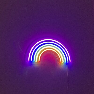 Rainbow LED Neon Sign Custom Neon Sign Light for Kids Room - Etsy