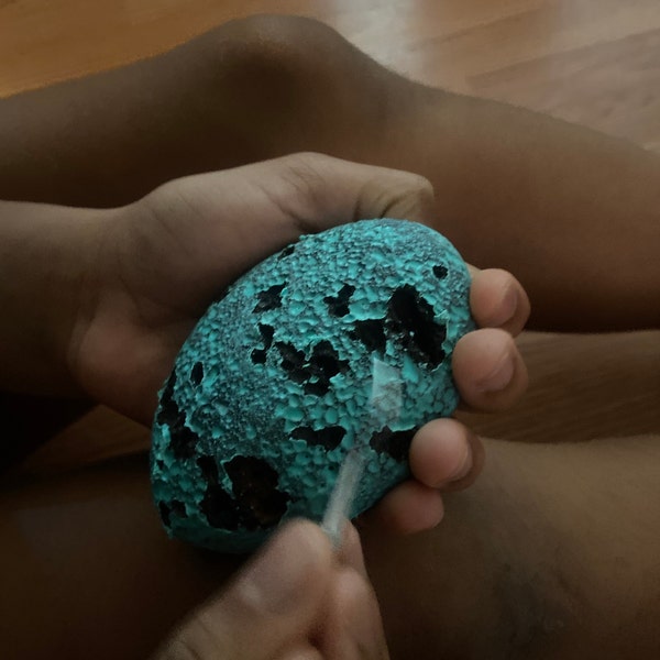 Picky Party Fully Covered Caribbean Blue Picking Stone Fidget - Etsy