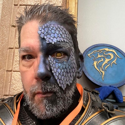 Post Apocalyptic Half Face Clown Mask. Costume for - Etsy