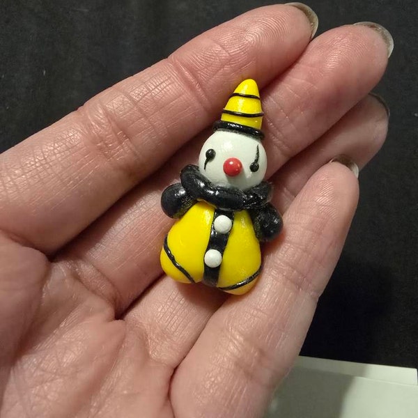 Rainbow Mini Clown Handmade Figurine - Etsy