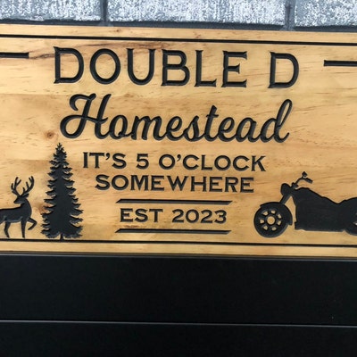Custom Rustic Cottage Sign Custom Engraved Lakehouse Sign Outdoor ...
