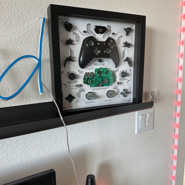 Framed Xbox One Controller Disassembled Game Console Tear Down Wall Art ...