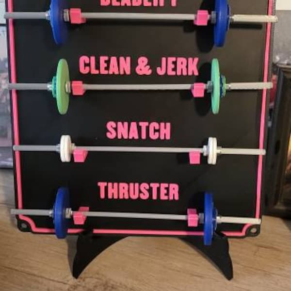 Weightlifting Personal Tracking Board, 5 Lifts, Show off Your Work on 5 ...