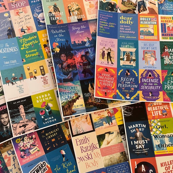 Custom Book Cover Stickers (different Sizes Available) - Etsy