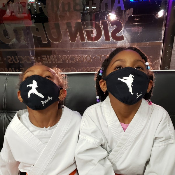 Youth Martial Arts Mask - Kids Karate Mask - Personalized Mask - Karate ...