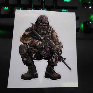 Combat Skeleton: Edgy Military Sticker - Etsy