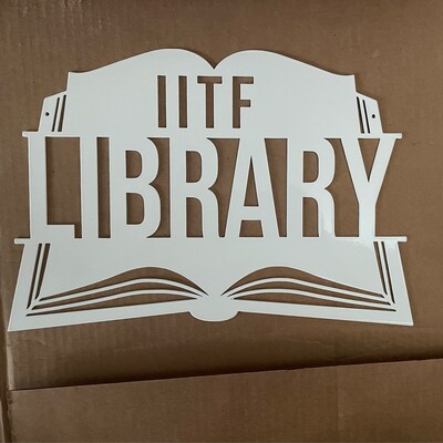 Personalized Library Metal Sign, Reading Corner Sign, Book Lover Sign ...