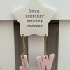 Personalised Twins Bedroom Door Sign 'born Together - Etsy