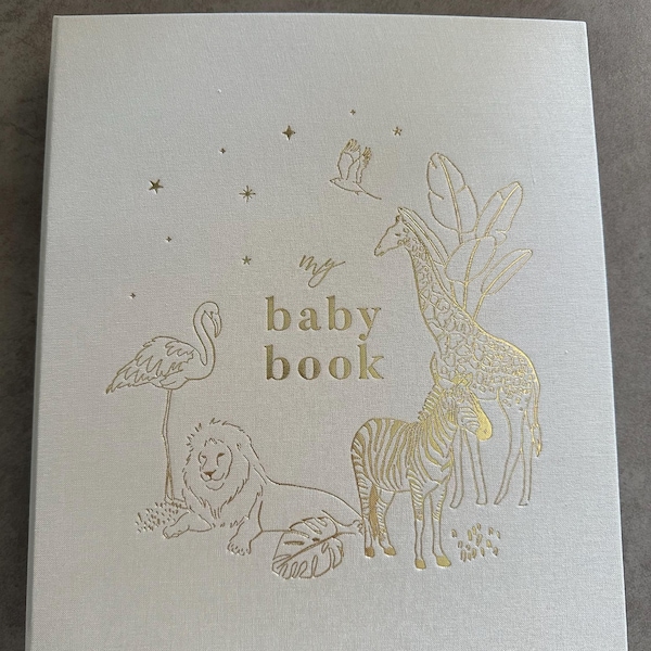 My Baby Book, Baby Memory Book - Safari - Keepsake Memory Book, Folder ...