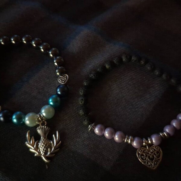 Thistle Bracelet. Outlander Bracelet. Scottish Thistle Bracelet ...
