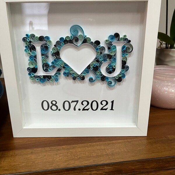 12x12 Paper Quilled 'hi' Pastel Artwork - Etsy