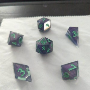 From Mold to Masterpiece Unfinished Dice Sets for DIY Polishing Raw Dice D&D Dice Set Sharp Edge ...