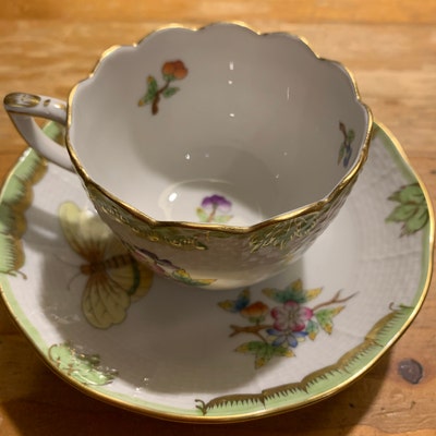 NEW Set of Six Herend Queen Victoria Crescent Plates 6 - Etsy