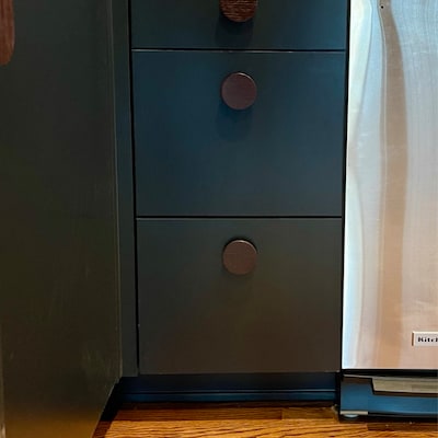 Cabinet Knobs, Line Wooden Handles, Solid Oak, 3 Long Minimalist ...