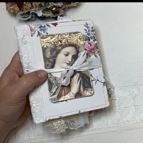 Vintage Christmas Angel, Angel Gift Tag, Mixed Media Angel Tag ...