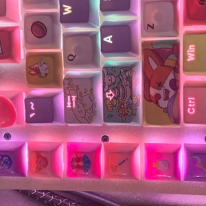 Pastel Pink Kawaii Cake Cupcake Candy Sweets Resin Keycaps - Etsy