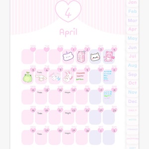 Kawaii Undated Digital Planner Cute Digital Journal File for iPad With ...