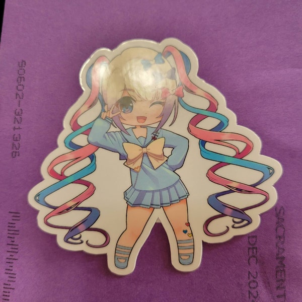 Hatsune Miku Vinyl Sticker - Etsy