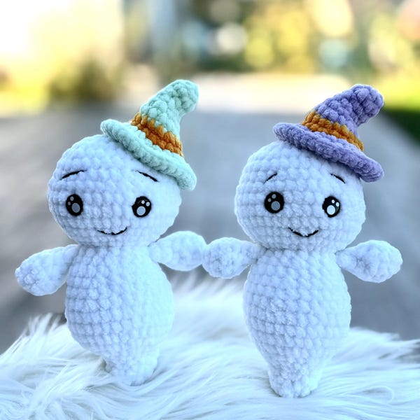 DIY Easy Crochet Little Ghost PATTERN Pdf - Cute Amigurumi Little Ghost ...