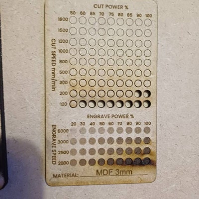 Xtool Test Files, Xtool Material Test, Xtool Creative Space Laser Test ...