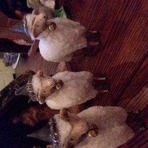 LARGE German Style Putz Sheep With XL Crown and 1940s Vintage - Etsy