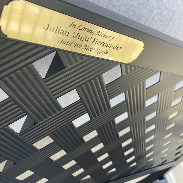 Fancy Gold Engraved Plate - Metal Name Sign - Picture Frame Plate ...