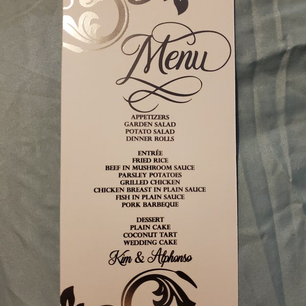 Gold Round Menu Cards, White and Gold Art Deco Circle Menu Card ...
