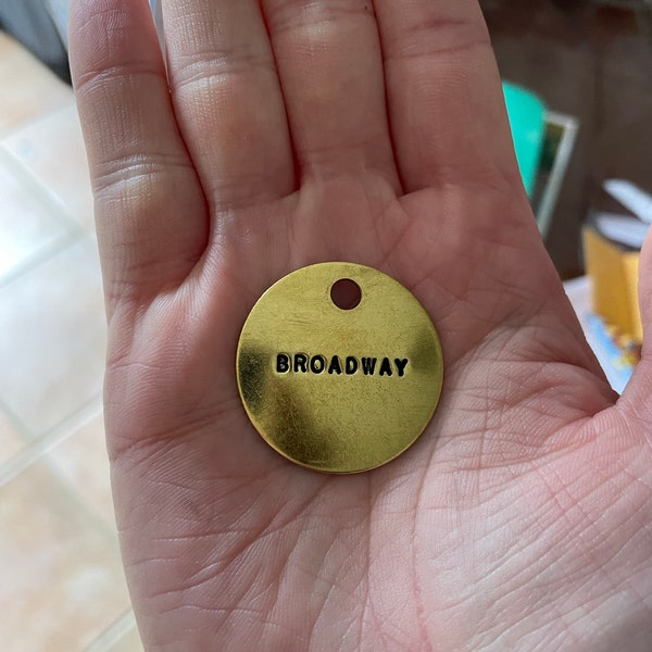 Personalized Brass Tags (read Full Description Before Ordering) - Etsy