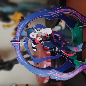 Angel Dust Hazbin Hotel Paper Craft Standee - Etsy